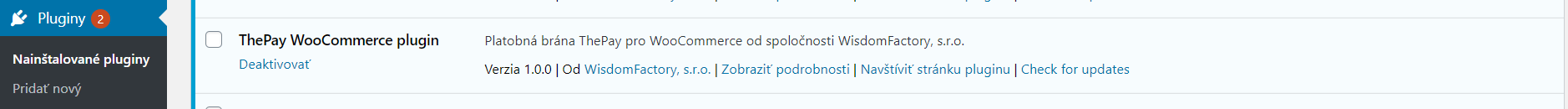 Inštalácia - Pluginator Dokumentácia